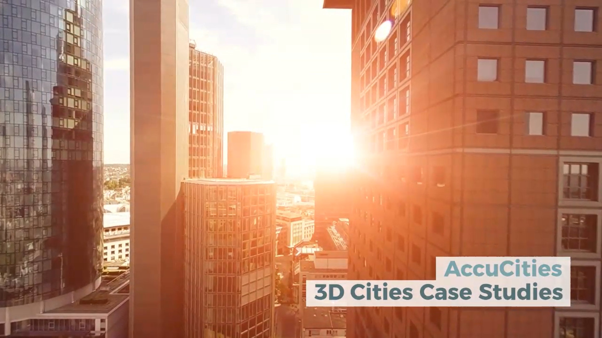 Case Studies by customers using 3D cities models.