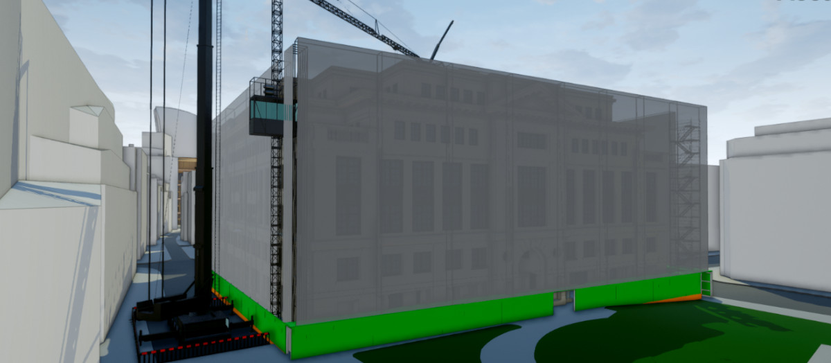 3D city models used for construction bid scaffolding and screen ...