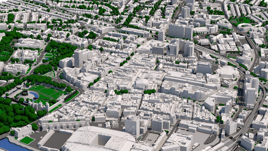 3D Cardiff City Centre Model in Tiles | AccuCities