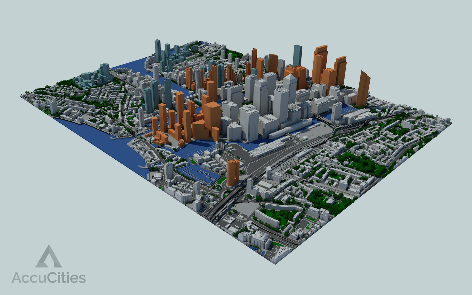 3D Model Canary Wharf Proposed | AccuCities