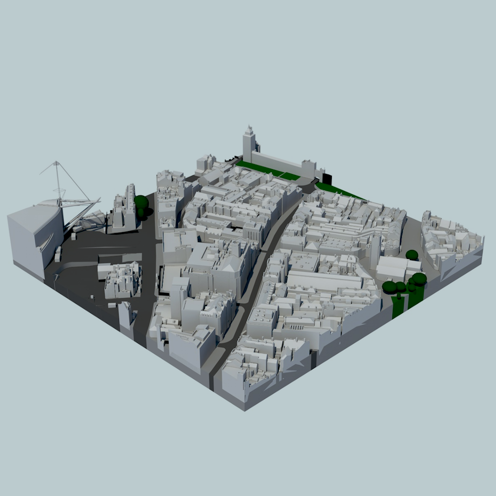 Free 3D Cardiff City Model Sample | AccuCities