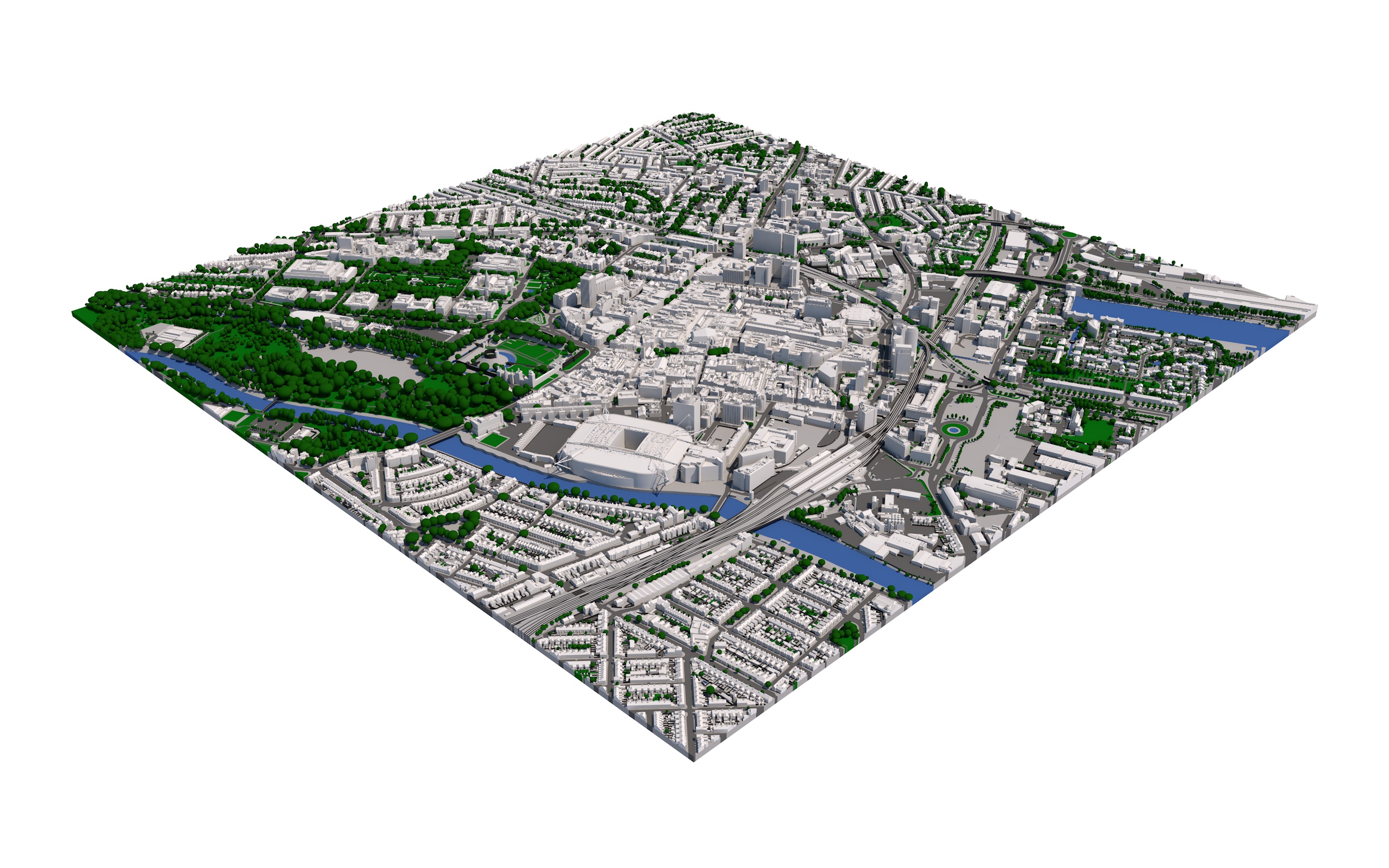 3D Model of Cardiff - AccuCities