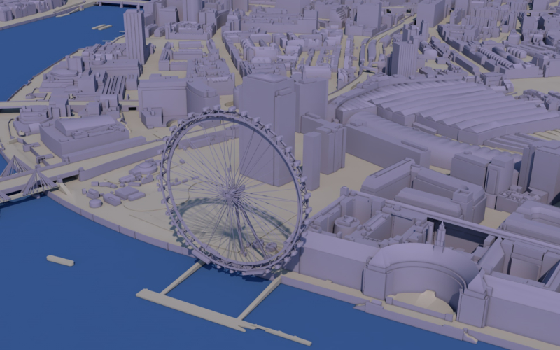 Base 3D Model of London Gallery | AccuCities