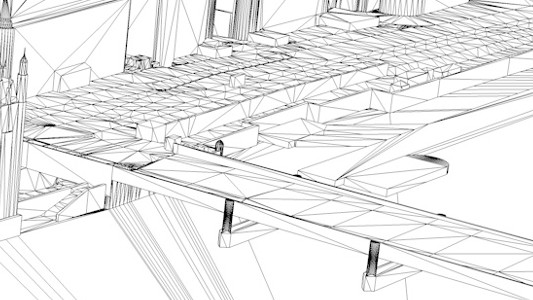 AccuCities_Base_3D_Model_of_London_terrain_westminster_wf | AccuCities