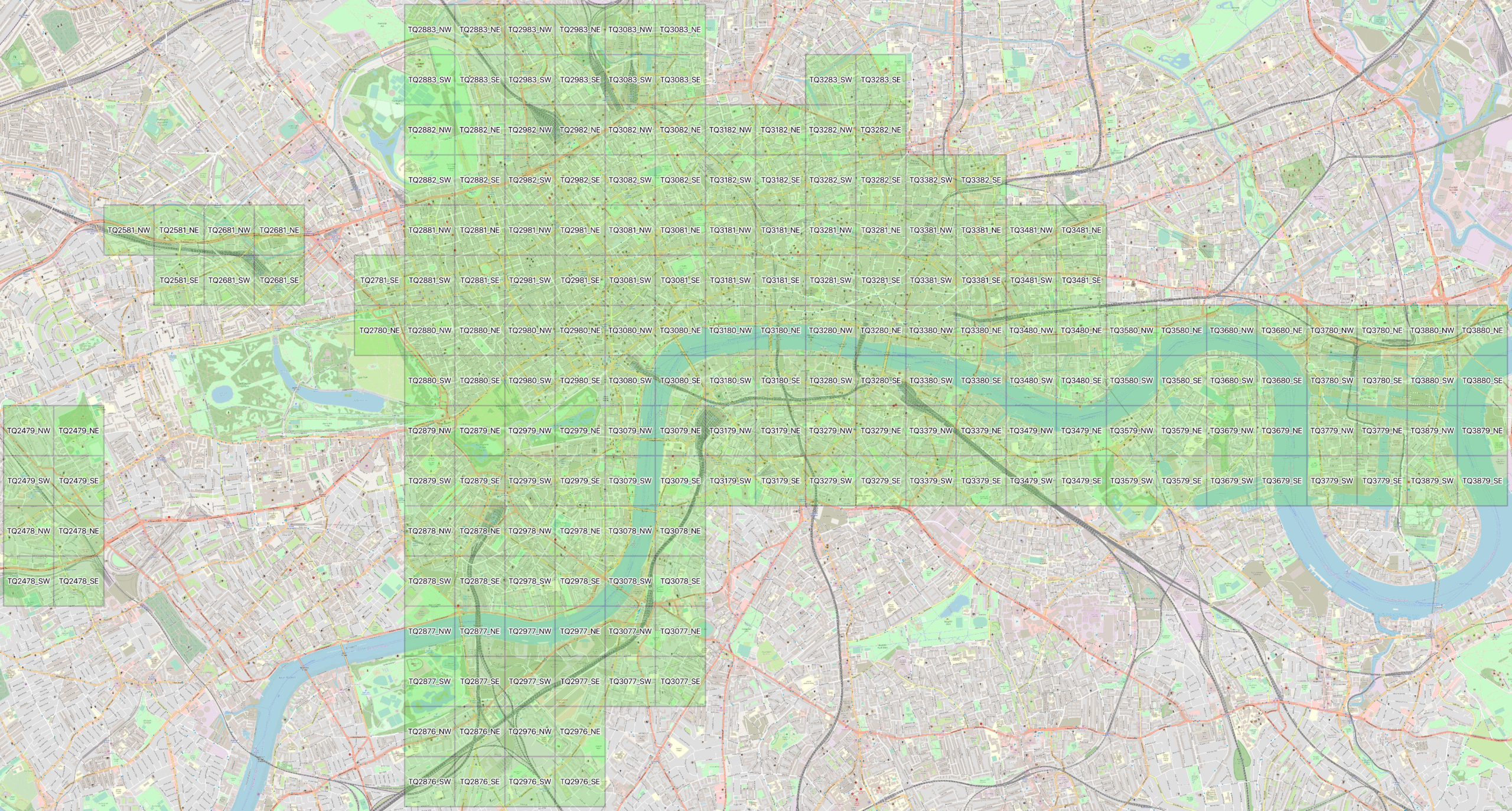 0.25km2 Tile of 3D Model of London | AccuCities