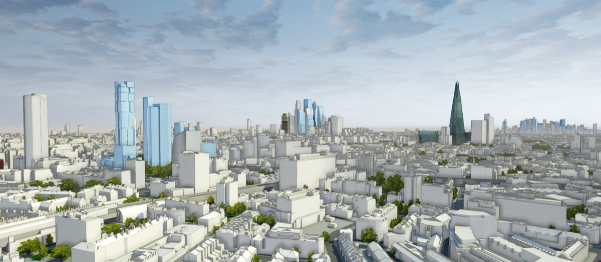 London 3D Model 2029 overview | AccuCities